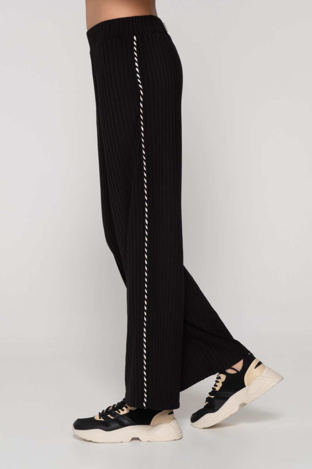 Elevated wide-leg pants - Luna Splendida